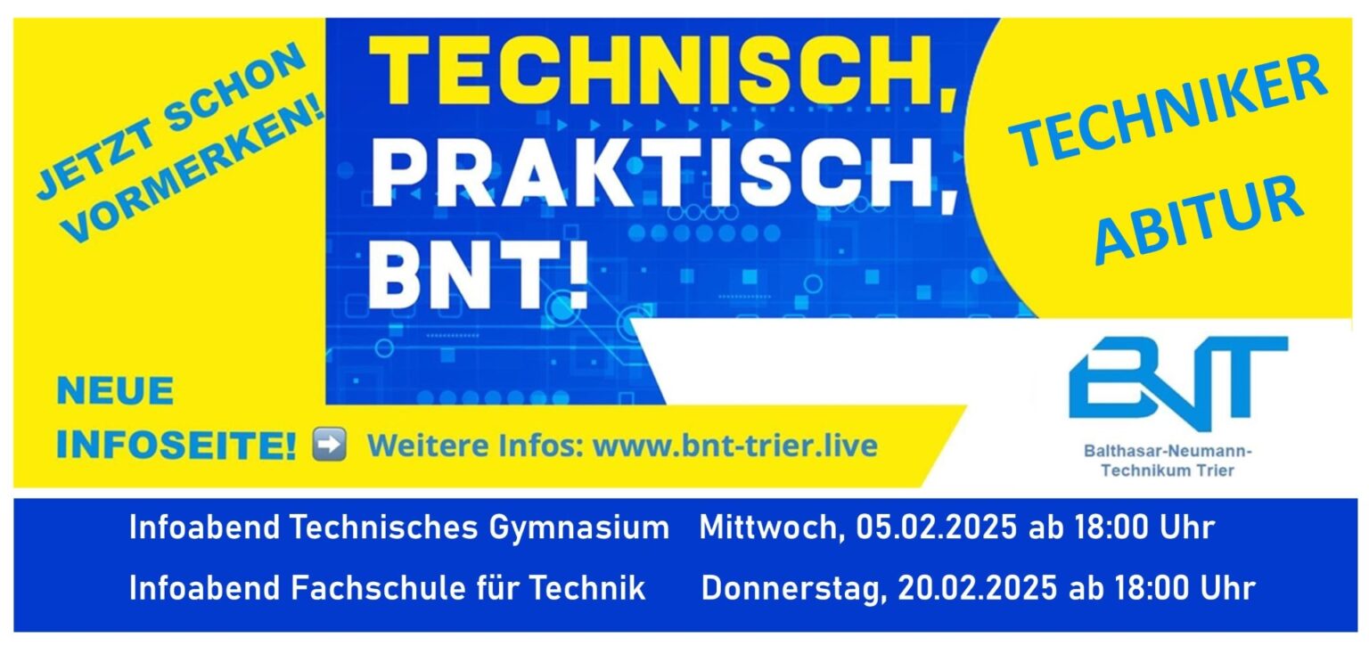 BNT Trier LIVE! – Aktuelles am BNT